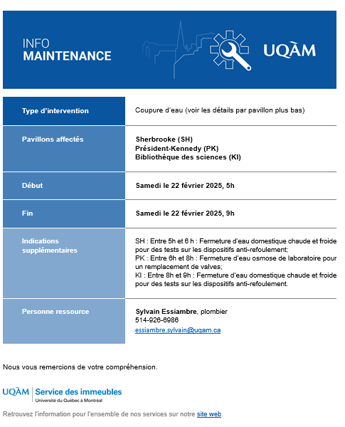Pavillons Sherbrooke (SH), Président-Kennedy (PK) et Bibliothèque des ...